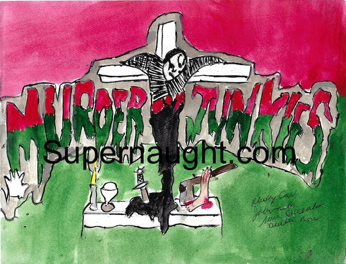 Phillip Jablonski Murder Junkies Painting Signed | Supernaught