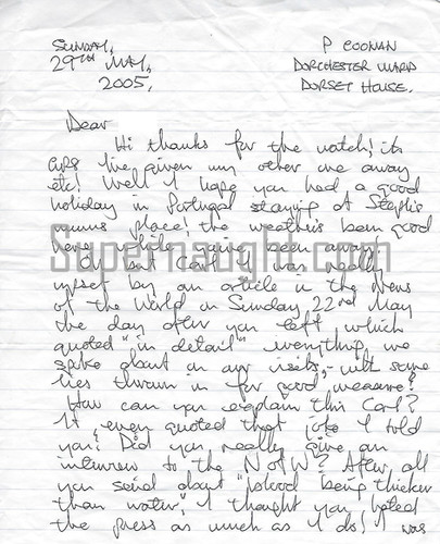 Peter Sutcliffe Signed Yorkshire Ripper Letter