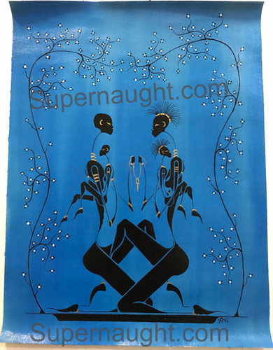 Alphonso Howard Signed Painting Titled Family