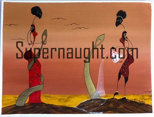 Alphonso Howard Brown Art Painting Signed