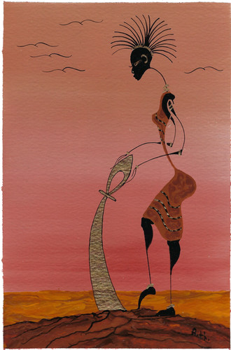 Alphonso Howard Painted Greeting Card | Supernaught