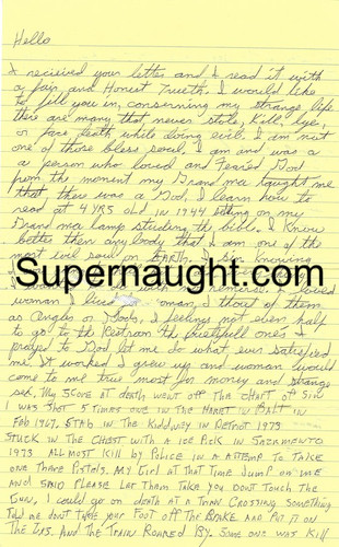 Samuel Little Two Page Letter And Envelope Both Signed | Supernaught