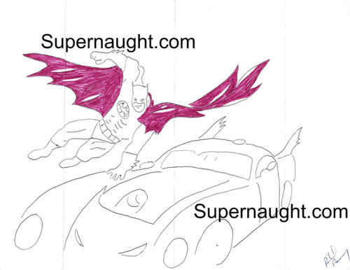 Richard Ramirez Batman Batmobile Artwork Signed | Supernaught