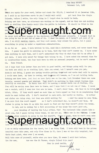 John Wayne 1982 Signed Legal Letter With Envelope Set | Supernaught