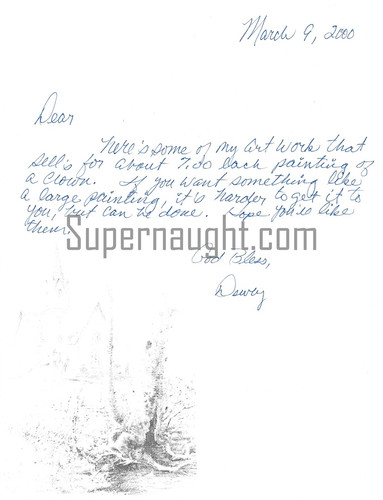 Dewey Moore Signed Letter from Death Row with Article | Supernaught