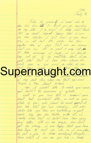 Lorenzo Fayne Letter and Envelope Set Both Signed | Supernaught