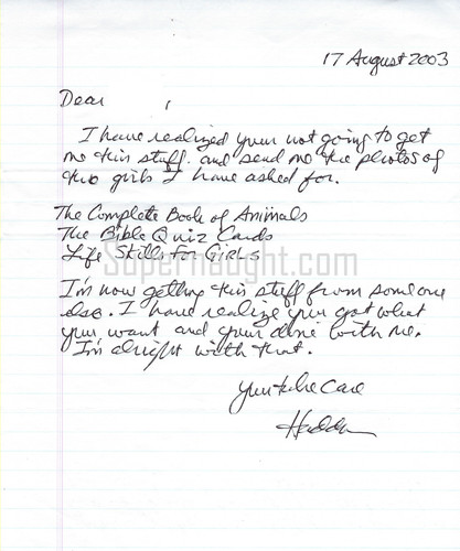 Hadden Clark Signed Letter and Envelope Set | Supernaught