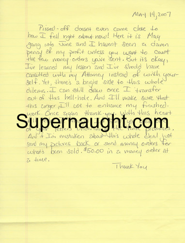 Andre Crawford Letter with Signed Envelope | Supernaught