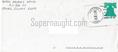 Andrew Kokoraleis Signed Prison Envelope | Supernaught