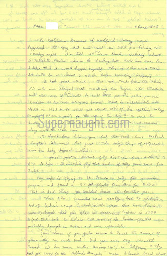 Thomas Dillon Signed Letter | Supernaught