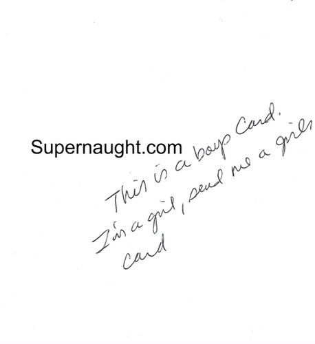 Hadden Clark Handwriting on Birthday Card | Supernaught