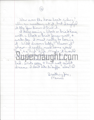 Patsy Evans Letter and Envelope with Artwork Pee Wee Gaskins | Supernaught