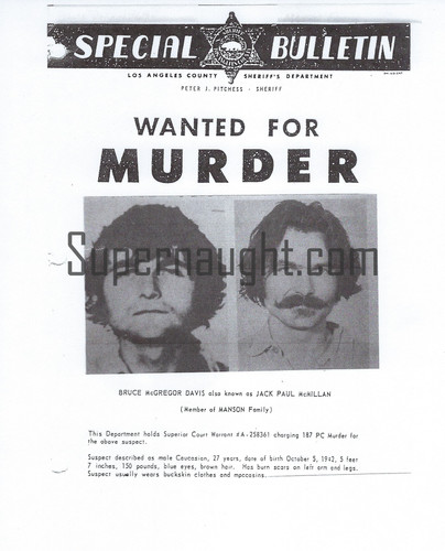 Bruce Davis Wanted for Murder Two Replica Posters | Supernaught