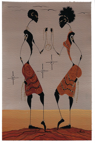 Alphonso Howard Symphony Card Painting 44 | Supernaught