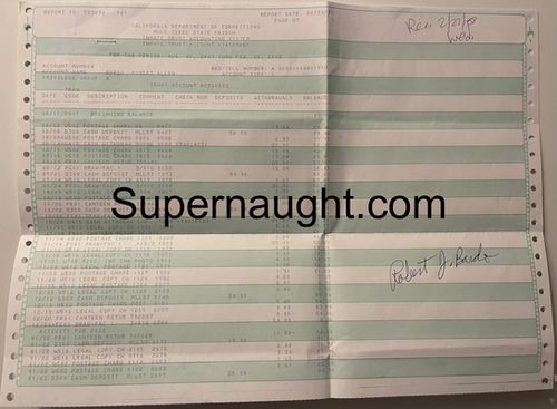 Robert Bardo Trust Account Statement Signed Twice | Supernaught