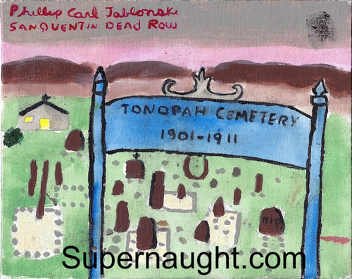 Phillip Jablonski Tonopah Cemetery Painting Signed | Supernaught