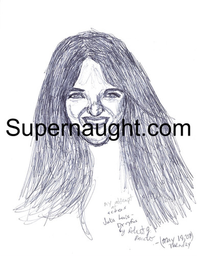 Robert Bardo Julia Louis Dreyfus Portrait Signed | Supernaught