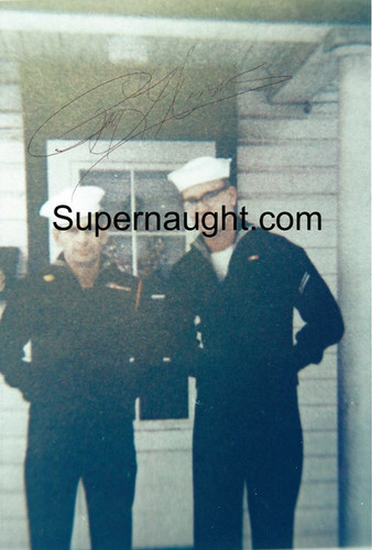 Roy Norris and Dad Navy Uniforms Signed Photo | Supernaught
