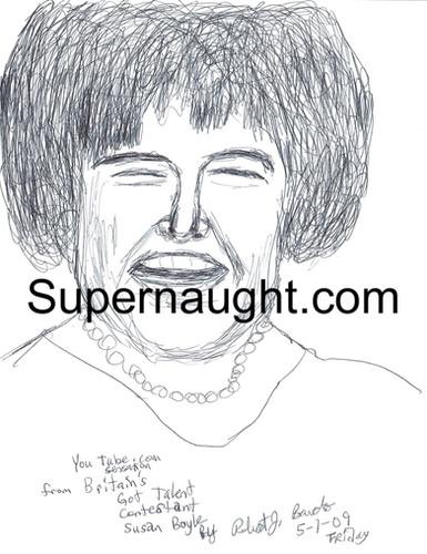 Robert Bardo Susan Boyle Portrait Signed | Supernaught