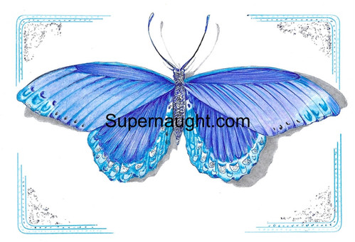 Richard Clarey Butterfly Card Signed Twice | Supernaught