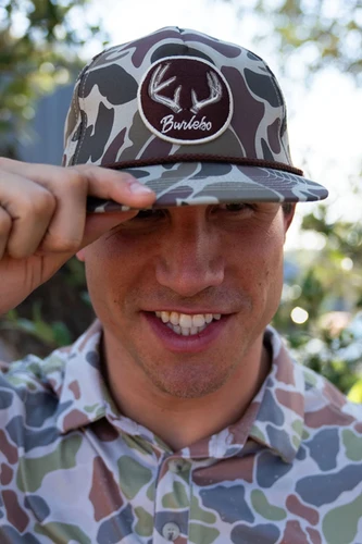 BURLEBO Camo Antler Patch Hat | Rockwood Outdoors