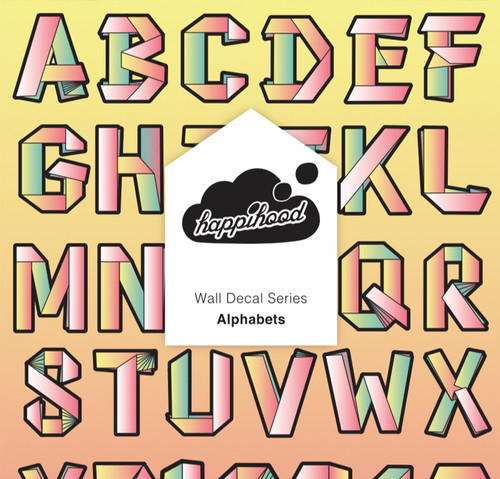 Alphabets Static Wall Sticker | home