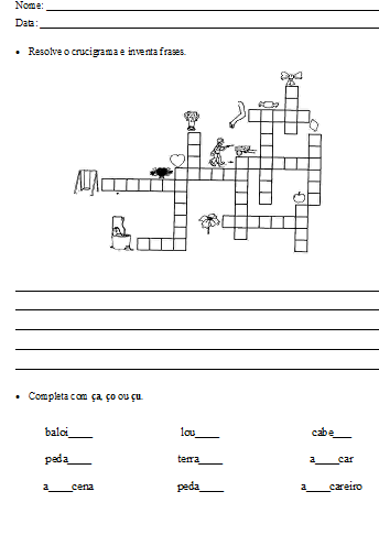 ce ci ça ço çu | milrecursos