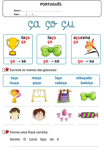 ce ci ça ço çu | milrecursos