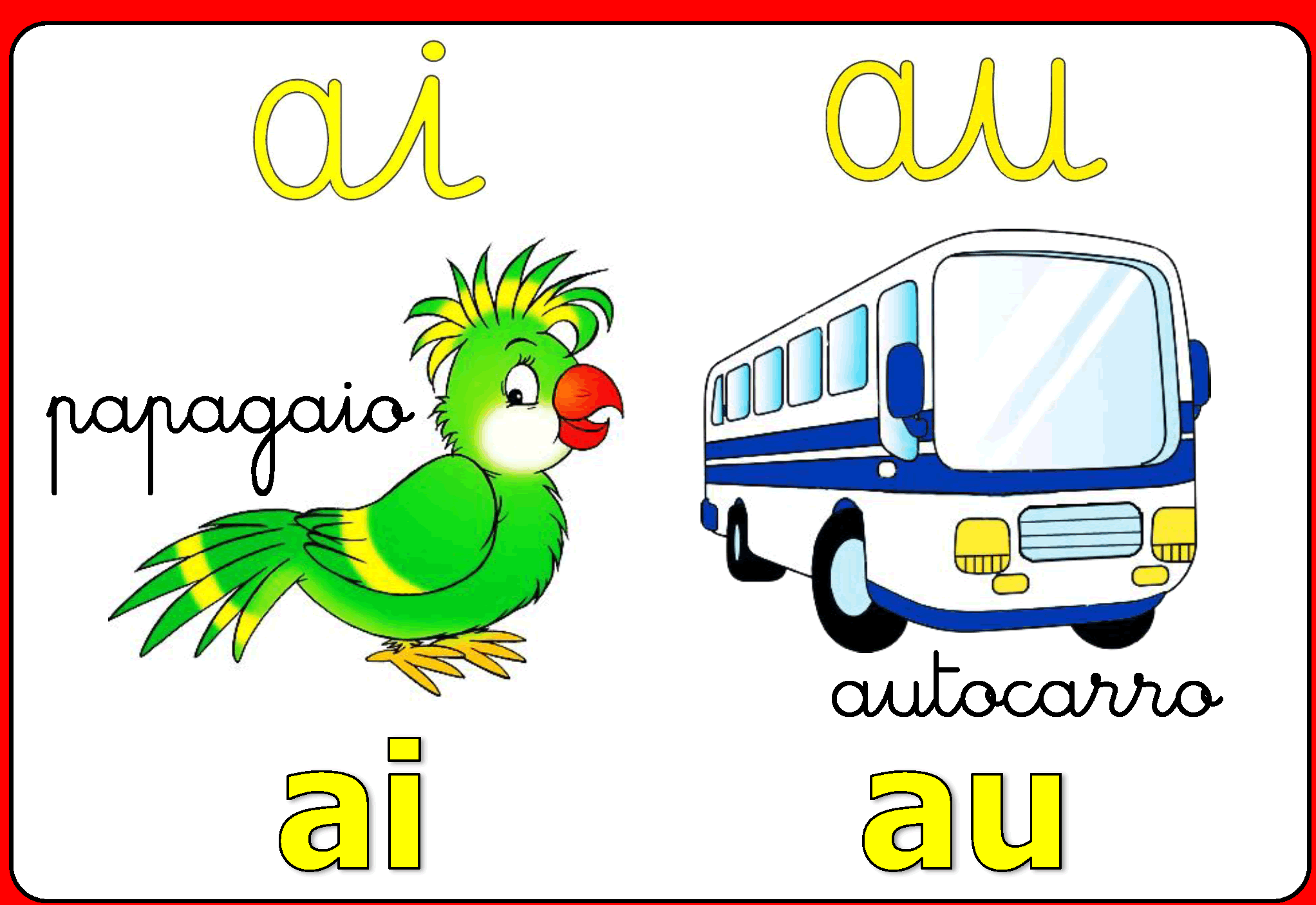 Ditongos ai au ao | milrecursos