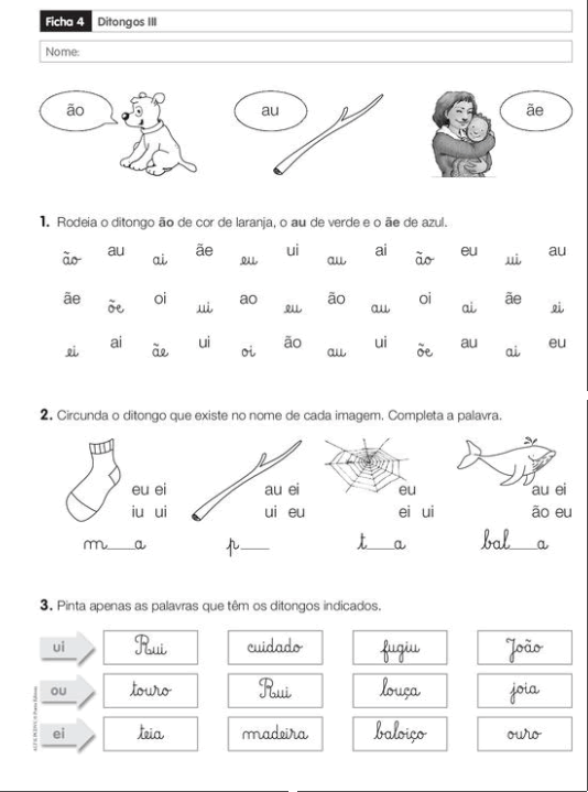 Ditongos Vários | milrecursos