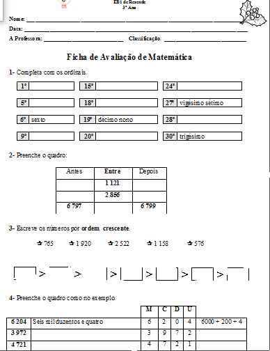 Fichas para Estudar - Fichas e testes de Matemática 3º ano☄️ Mergulhe ... Fichas para Estudar - Fichas e testes de Matemática 3º ano☄️ Mergulhe ...