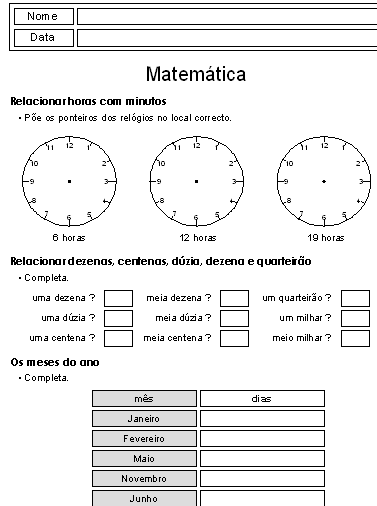 Grand e Medidas / Horas 2 | milrecursos