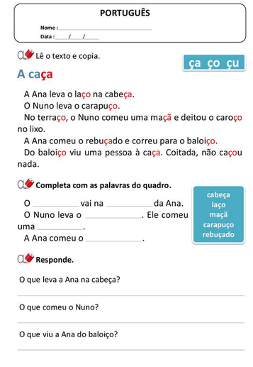 ce ci ça ço çu | milrecursos