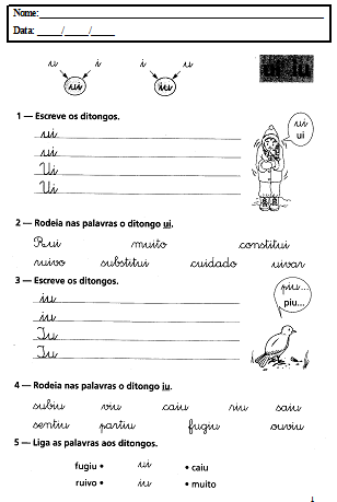 Ditongos Vários | milrecursos