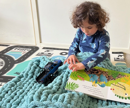 Chunky Baby / Toddler Blanket - Blue | Shadá
