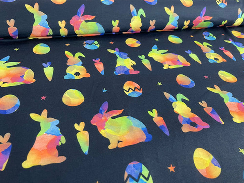 EXCLUSIVE Rainbow Bunny (Navy) - ITY (Interlock Twist Yarn) | Knighton ...