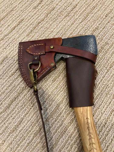 Sheathed Camp Axe | Holland Leather
