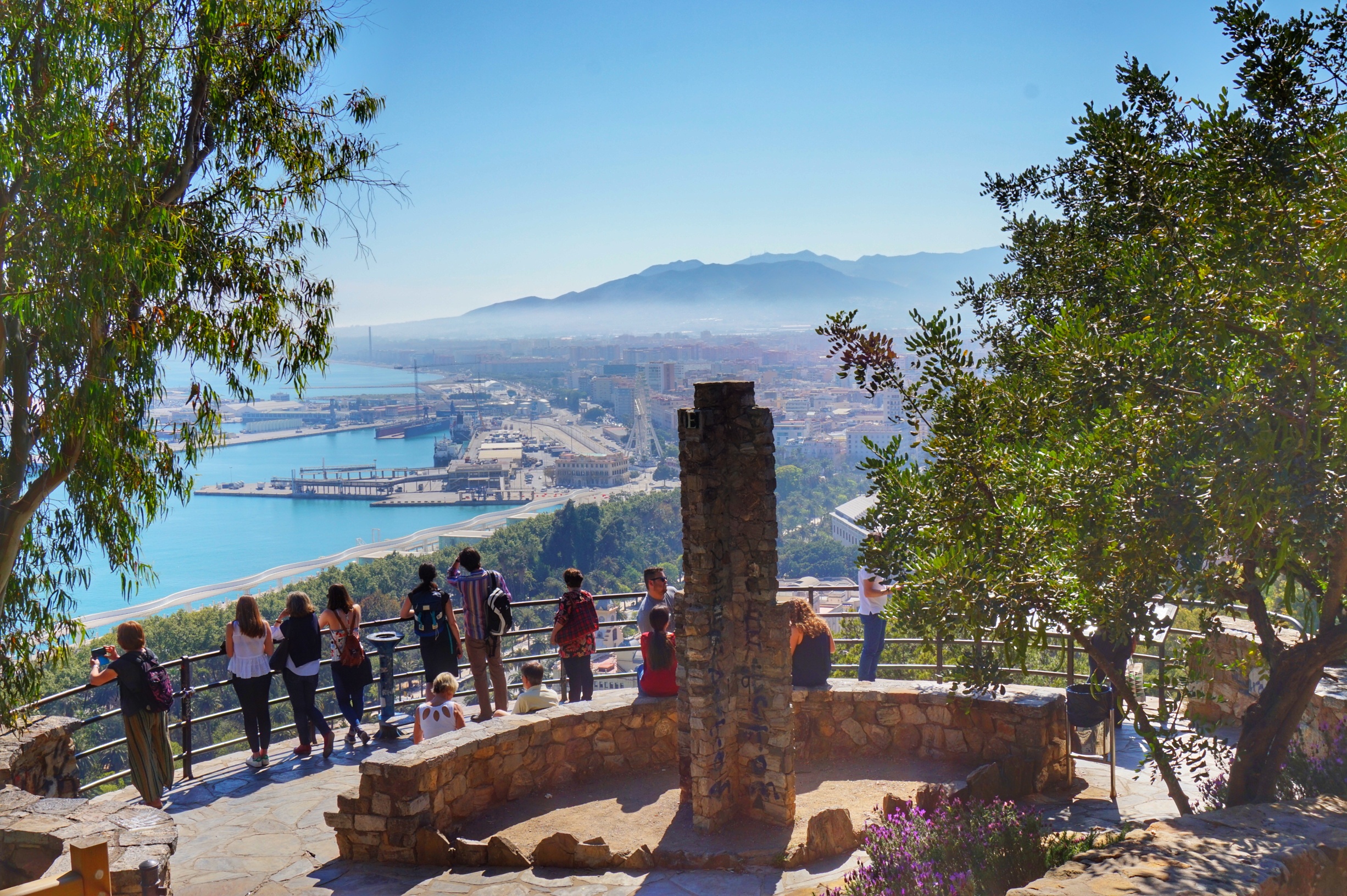 Przewodnik Malaga - Mirador i Zamek Gibralfaro