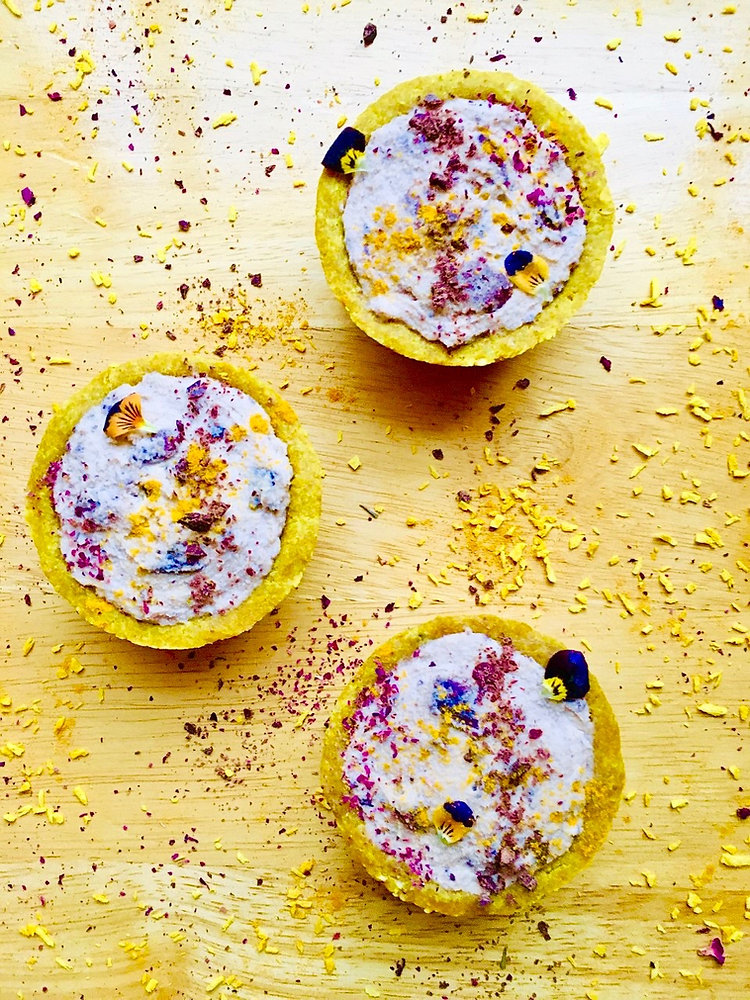 Mini Ricotta and Chocolate Pies with Lemon Crust (vegan, gluten free)