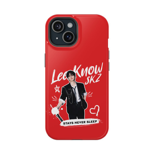 Lee Know - Magnetic Tough Case {RED} | Rinaverse Shop