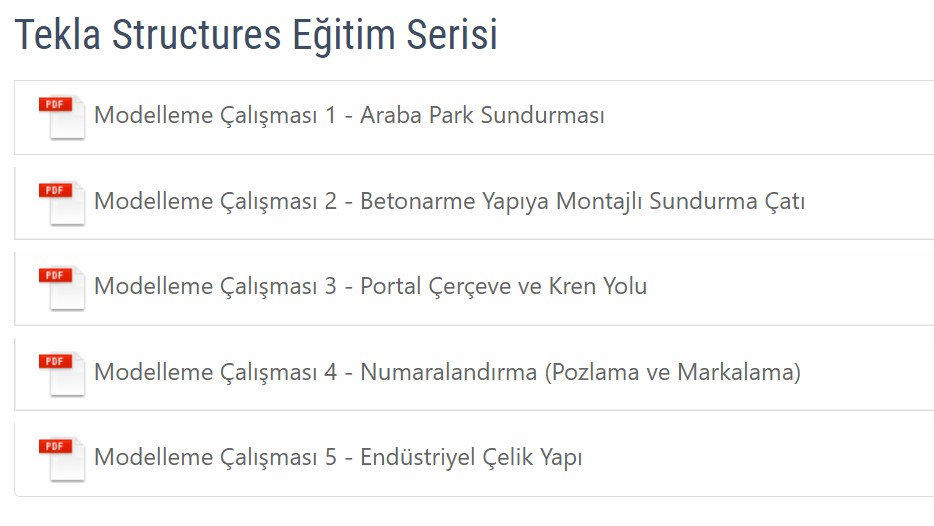 Tekla Structures Eğitim Serisi