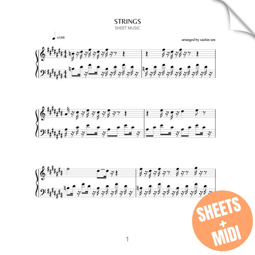 STRINGS (SHEET MUSIC & MIDI) | Sachin Sen