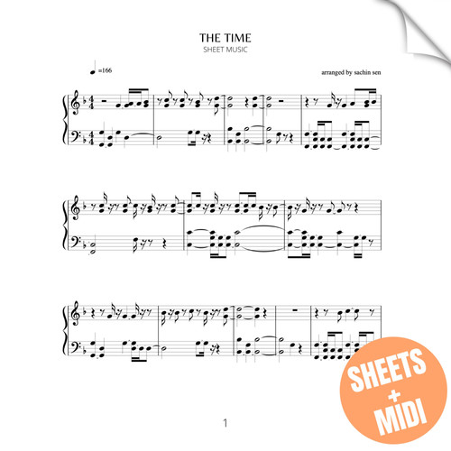 The Time (SHEET MUSIC & MIDI) | Sachin Sen