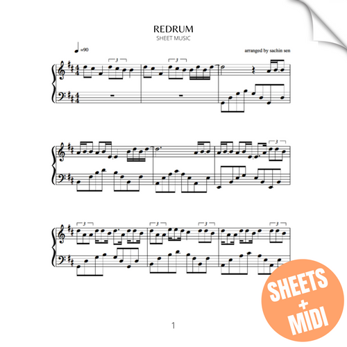 redruM (SHEET MUSIC & MIDI) | Sachin Sen