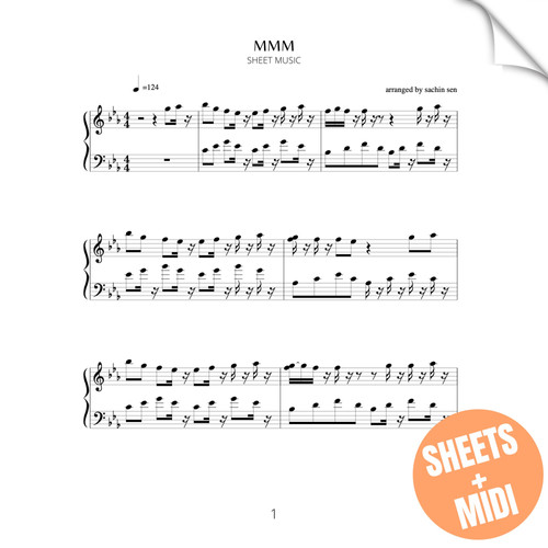 MMM (SHEET MUSIC & MIDI) | Sachin Sen