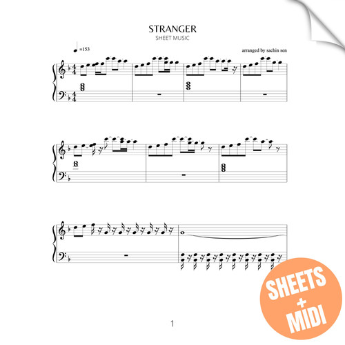 Stranger (SHEET MUSIC & MIDI) | Sachin Sen