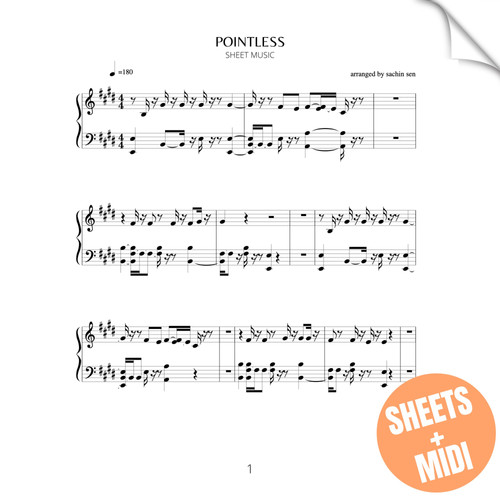 Pointless (SHEET MUSIC & MIDI) | Sachin Sen
