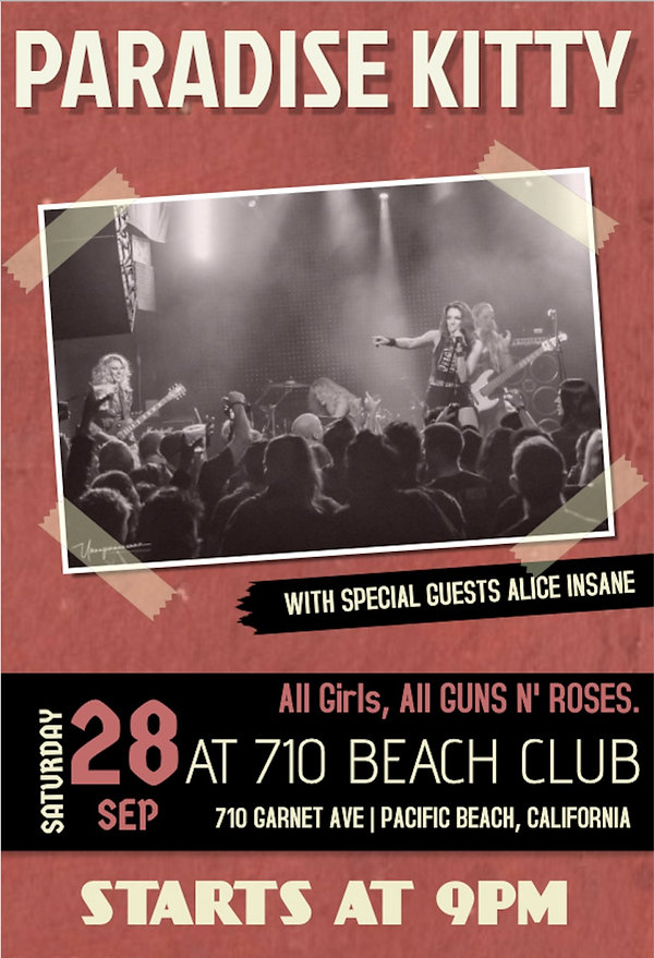 All Girl Guns N'Roses | Paradise Kitty