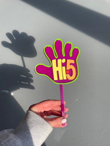 Hi Five Cake Topper | Gold Craft Designs 1