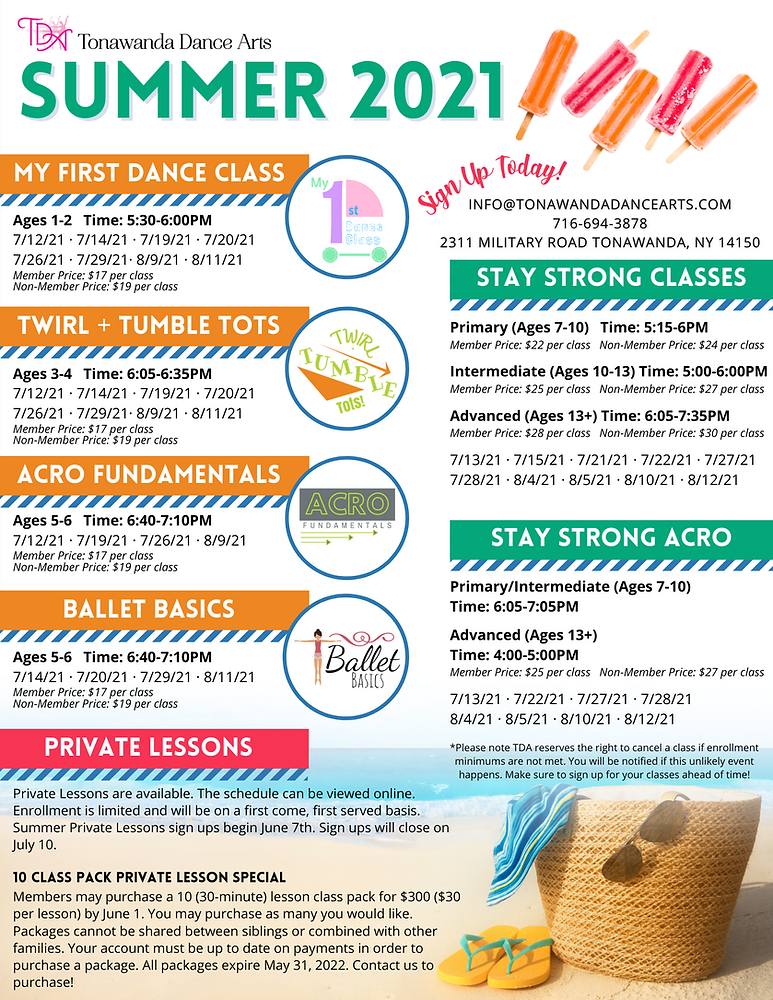 Summer Dance Classes In Tonawanda